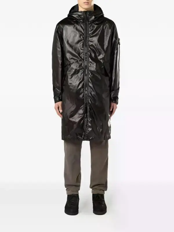 Stone Island Logo Patch Hooded Jacket