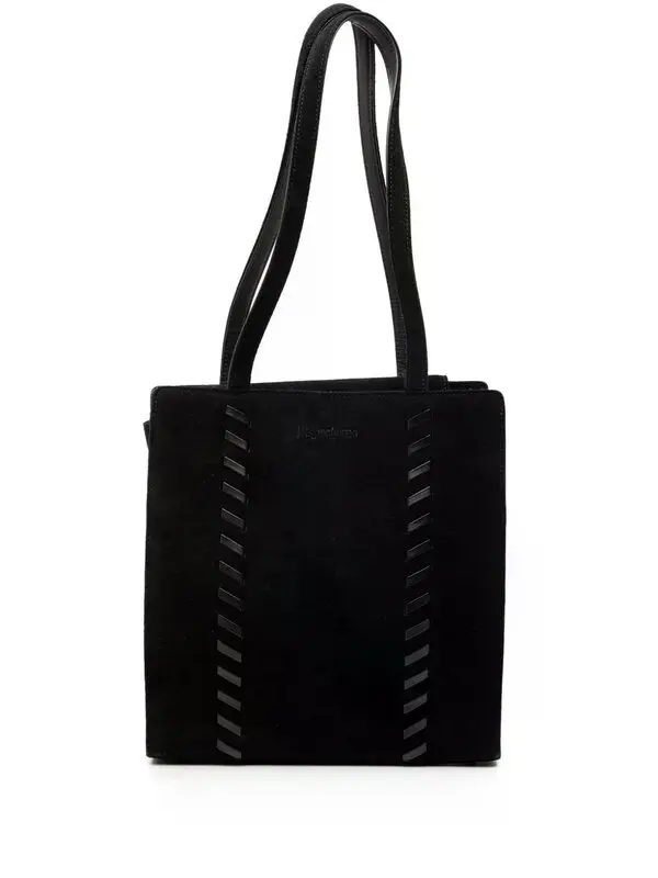 Saint Laurent 20th Century Suede Stitch Tote Bag - Black