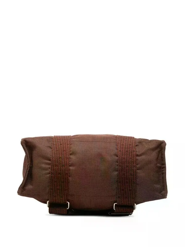 Hermès 20th Century Canvas Herline Mm Backpack - Brown