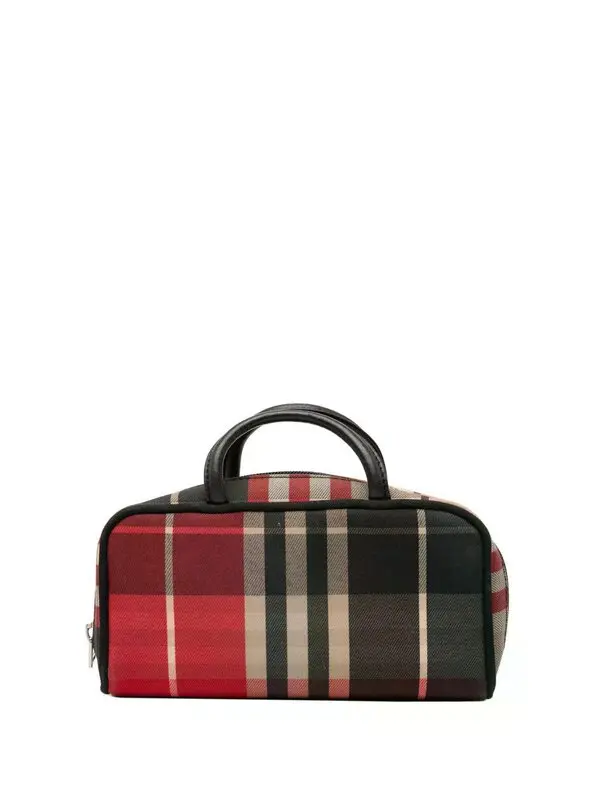 Burberry Mini Exploded Check Canvas Handbag