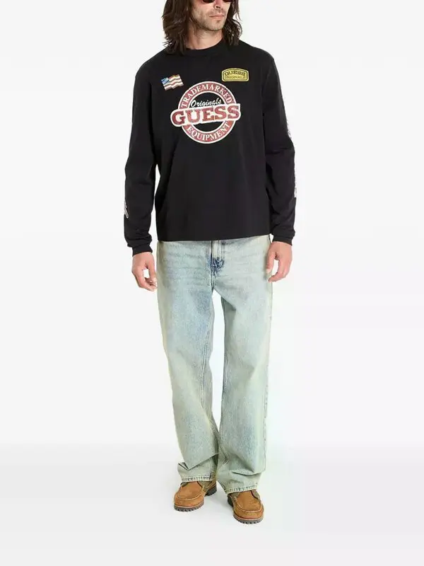 Guess Graphic-print Long-sleeve T-shirt