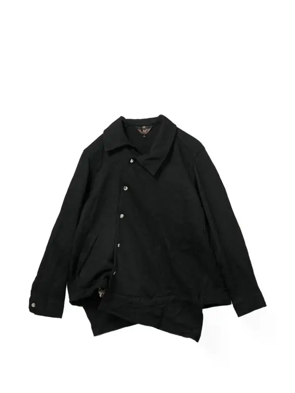 Comme Des Garçons Asymmetric Press-stud Jacket