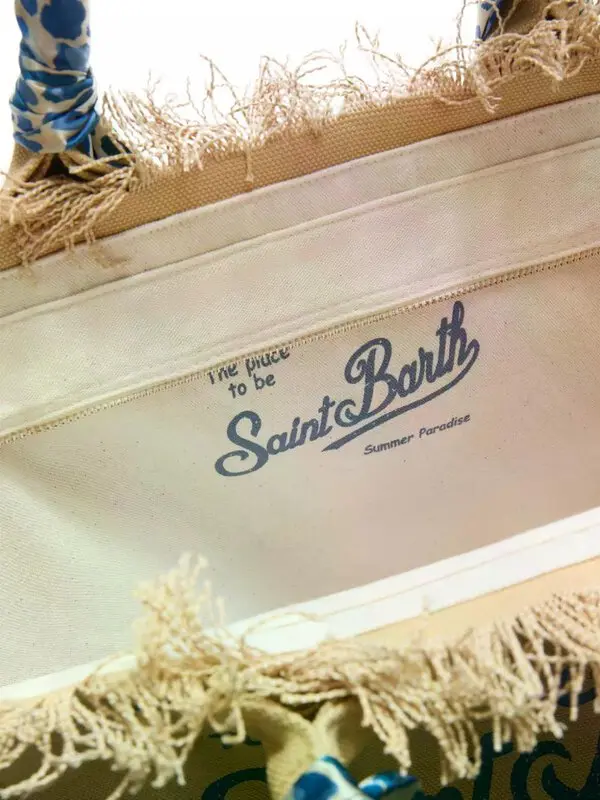 MC2 SAINT BARTH Logo-print Tote Bag - Neutrals