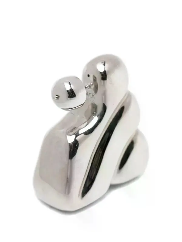 MARIA BLACK Bogota Wavy Trapezoid Earrings - Silver