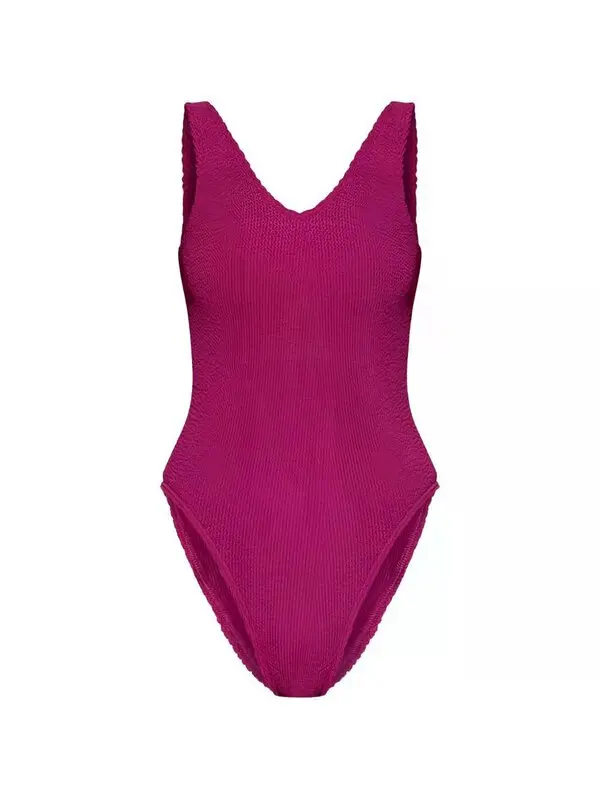 BOUND Mara Crinkle-effect Swimsuit - Red