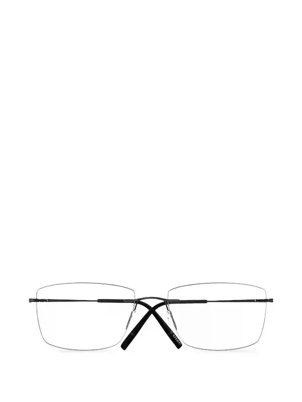 SILHOUETTE Rimless Rectangle-frame Eyeglasses - Black