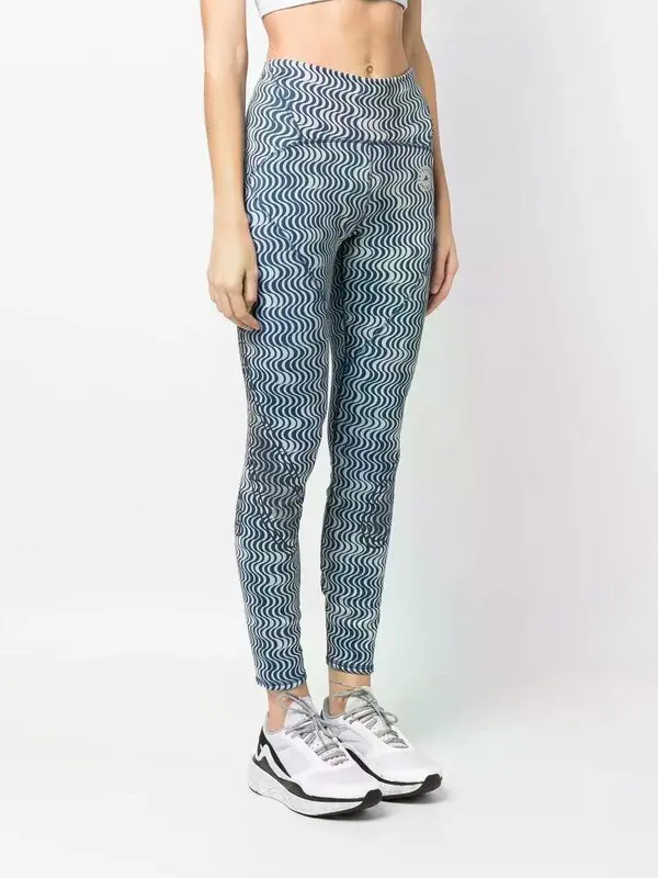 Adidas By Stella McCartney Truepace Abstract-print Running Leggings