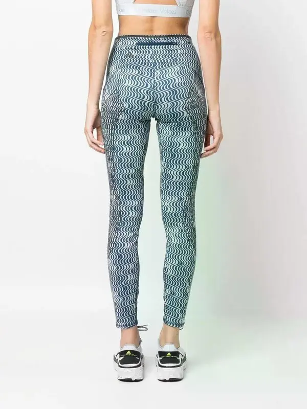 Adidas By Stella McCartney Truepace Abstract-print Running Leggings