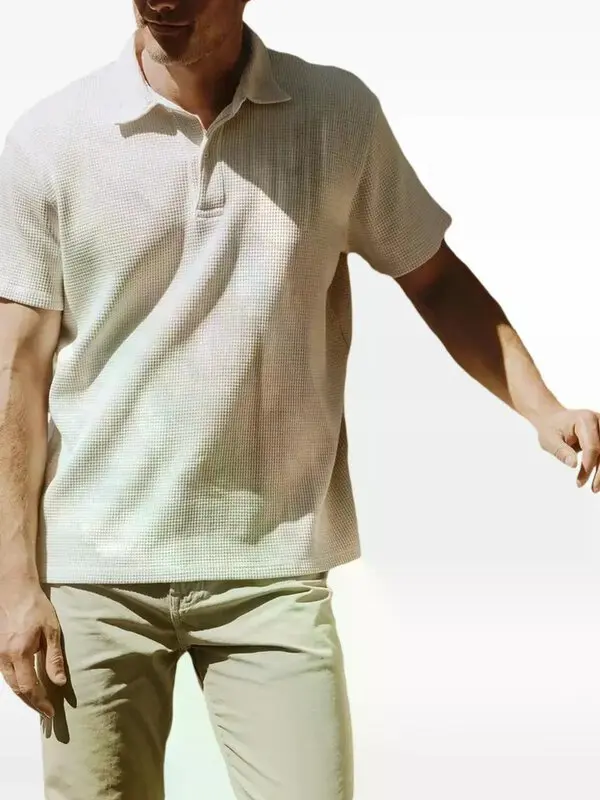 S.k.u. Waffle-knit Polo Shirt