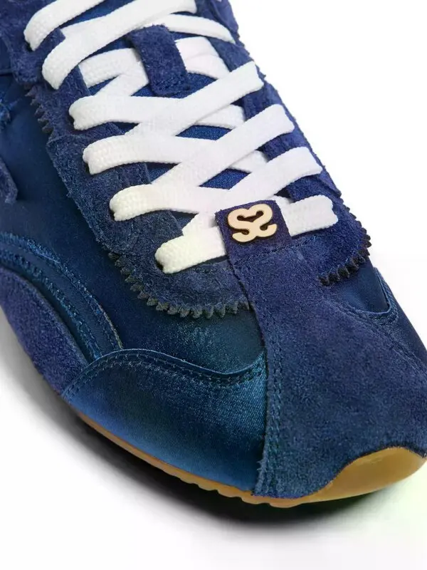 Sandro Light Wave Panelled Sneakers - Blue