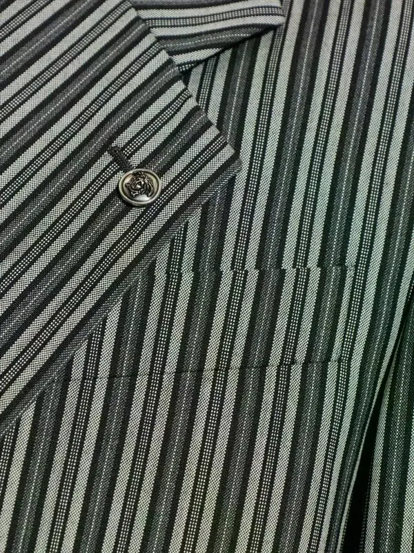 Versace Striped-pattern Single-breasted Blazer