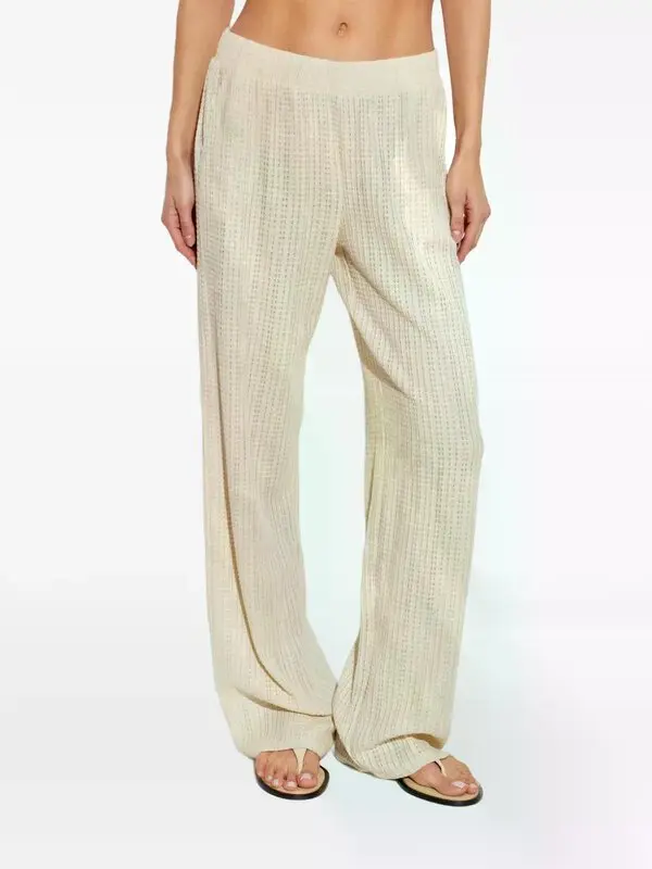 Hanro Waffle Knit Straight Leg Trousers