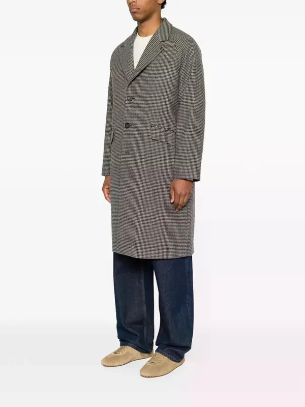 Tagliatore Sanford Houndstooth Single-breasted Coat