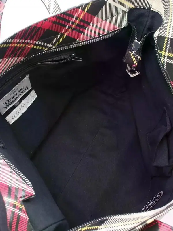 VIVIENNE WESTWOOD Tartan Tote Bag - Red