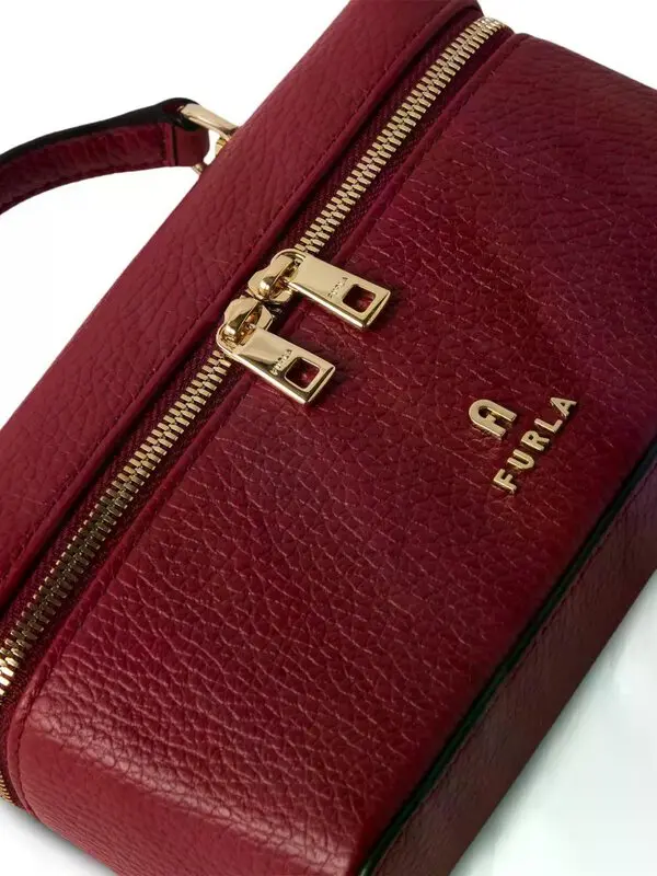 Furla Camelia Grained-leather Mini Bag - Red