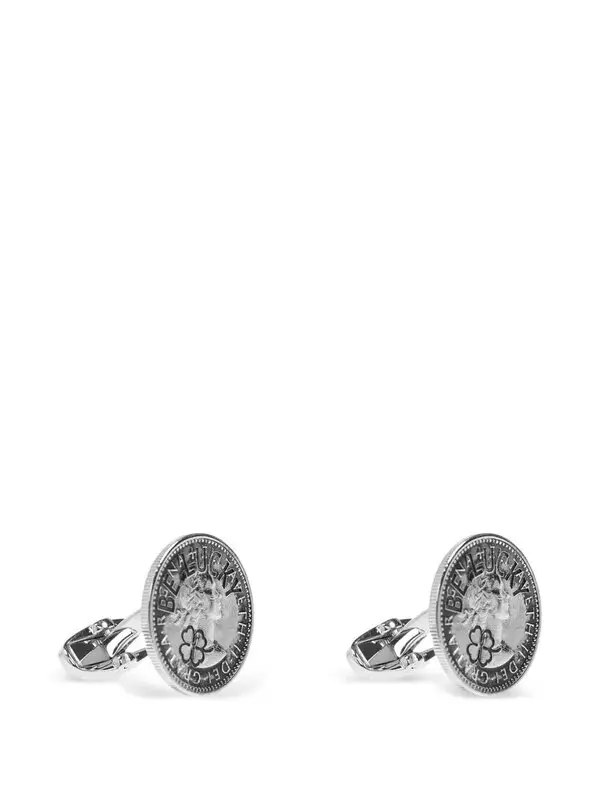 Paul Smith Coin-detail Cufflinks - Silver