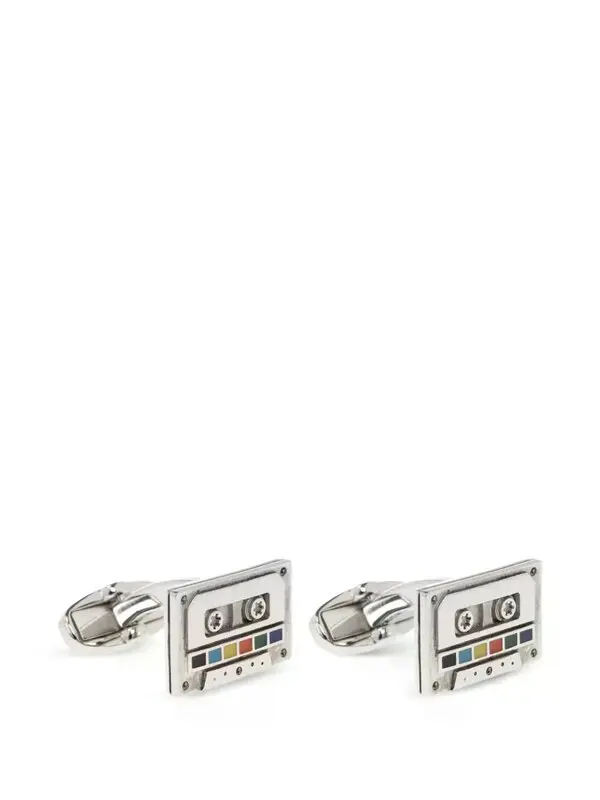 Paul Smith Cassette-tape Cufflinks - Silver