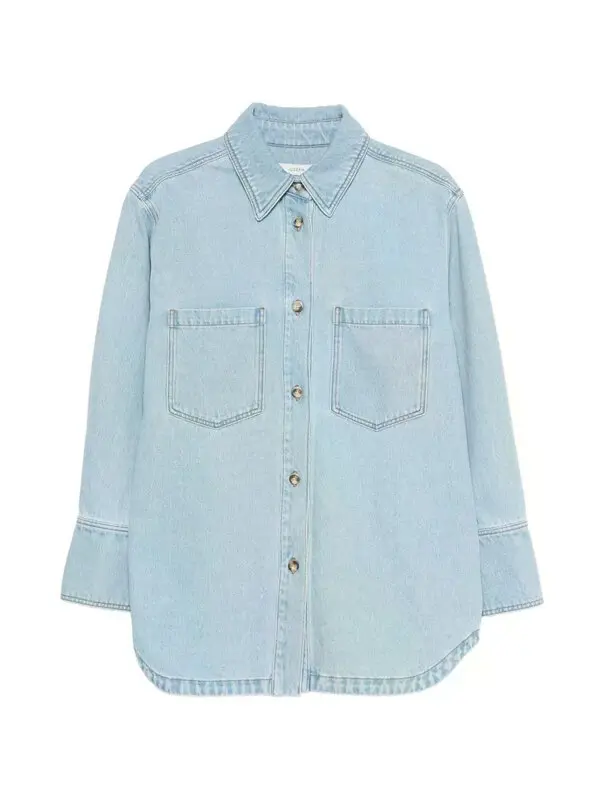 JOSEPH Patch Pocket Denim Shirt - Blue