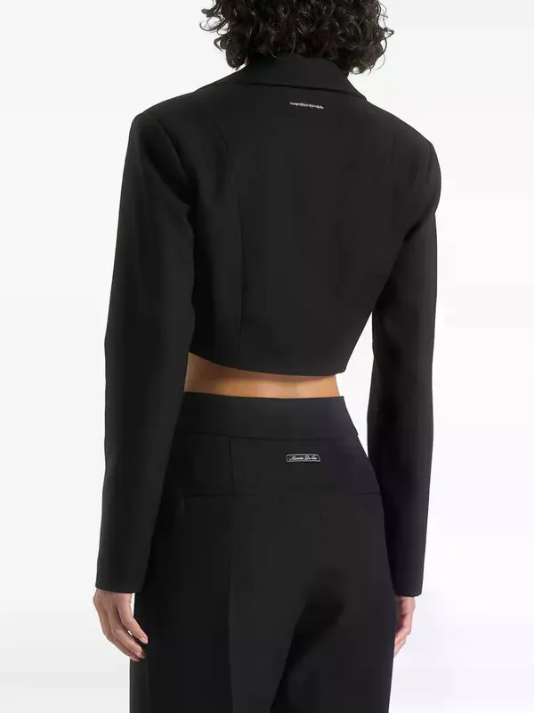 Manière De Voir Asymmetric Cropped Blazer