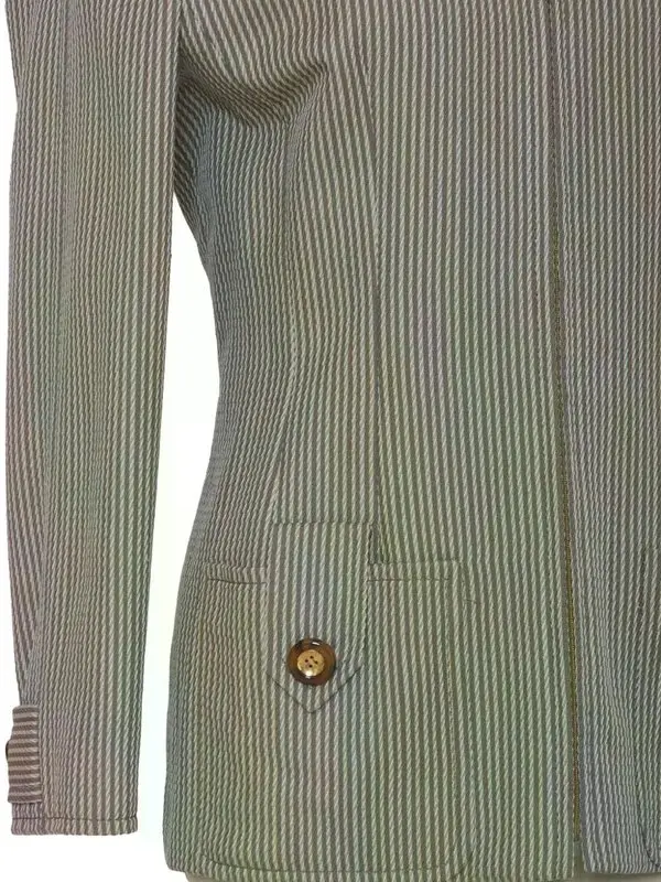 Vintage Striped Button Dress