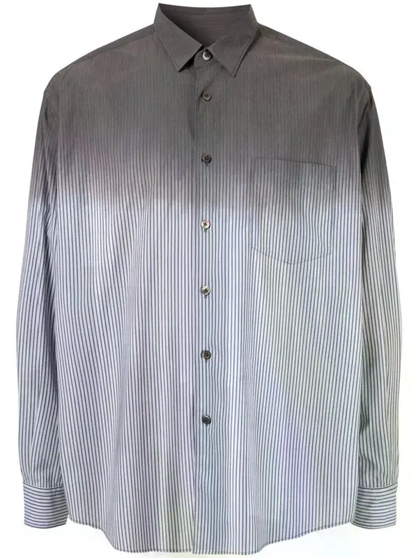 PORTS V Gradient Pinstripe Shirt