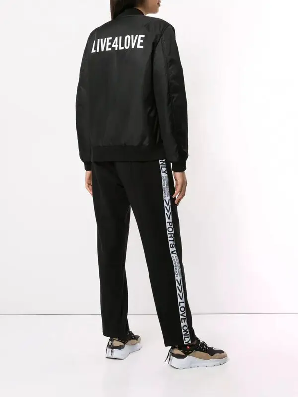 PORTS V Slogan Bomber Jacket