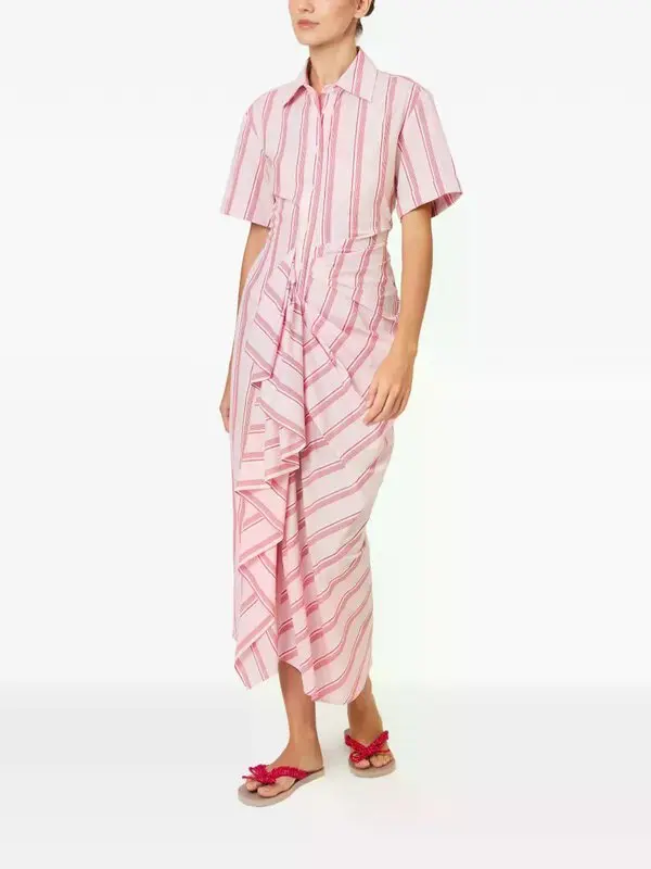 Rosie Assoulin Striped Shirt Dress