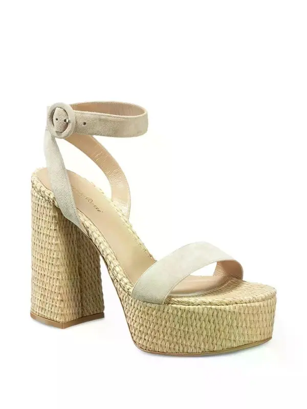 GIANVITO ROSSI Woven Platform Sandals