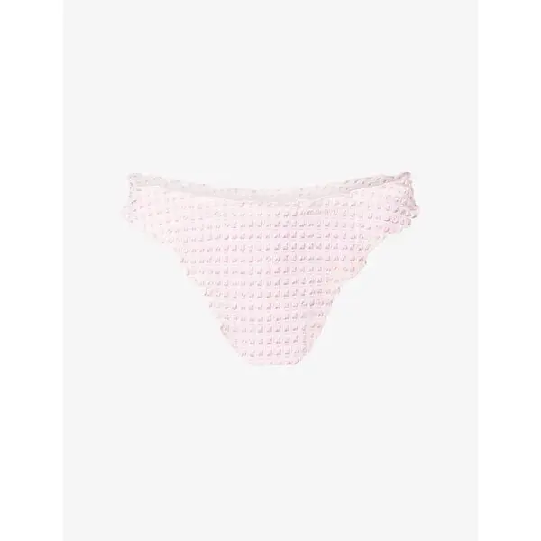 Simkhai Maelie Ruched Bikini Bottoms - Daisy Multi