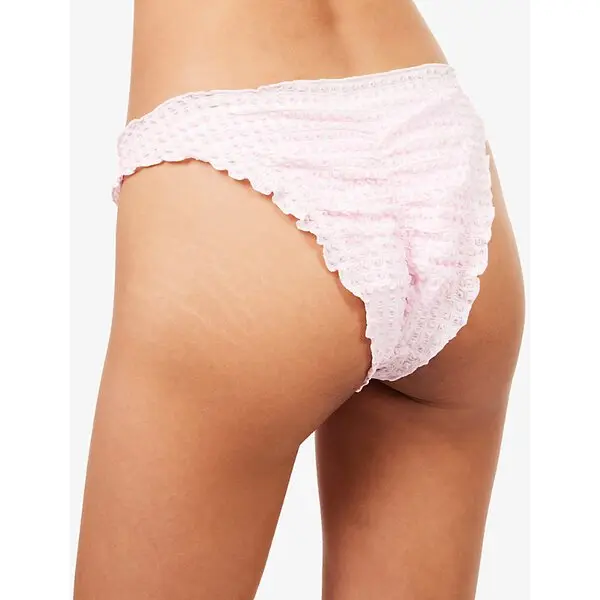 Simkhai Maelie Ruched Bikini Bottoms - Daisy Multi