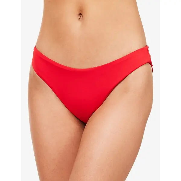Second Summer High-waist Bikini Bottoms - Red