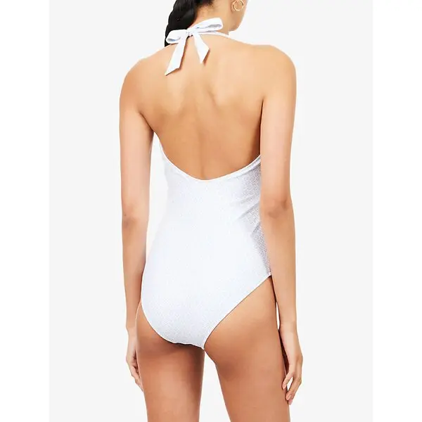 Heidi Klein Elba Ring Halter One-piece Swimsuit