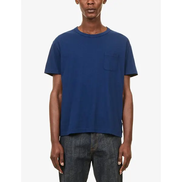 Visvim Ultimate Jumbo Ii Cotton-jersey T-shirt - Navy