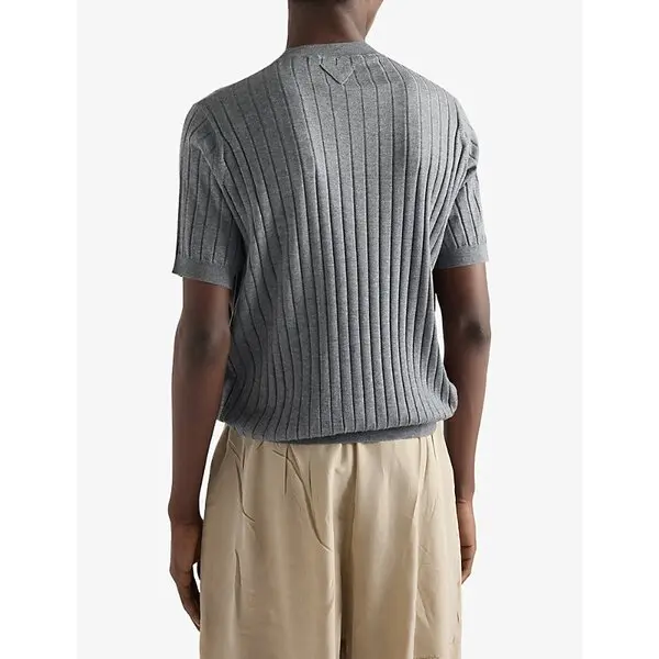 Prada Crewneck Short-sleeve Jumper