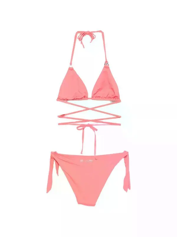 BLUGIRL Halterneck Triangle Bikini With Wrap-around Tie