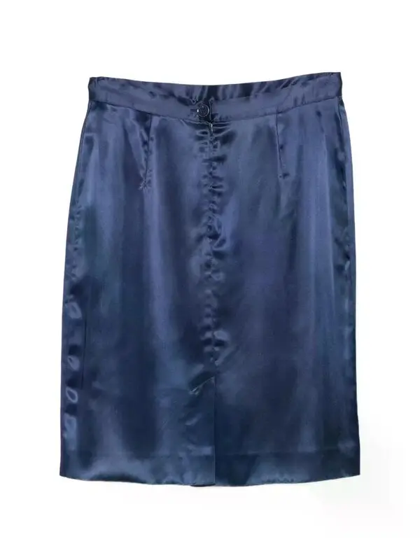 Gianfranco Ferre Satin Midi Skirt
