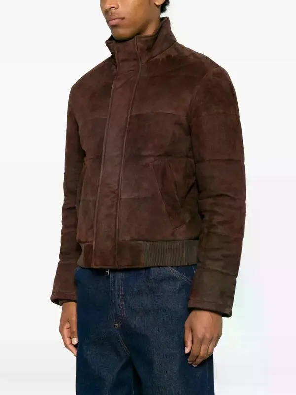 Tagliatore Quilted Suede Jacket