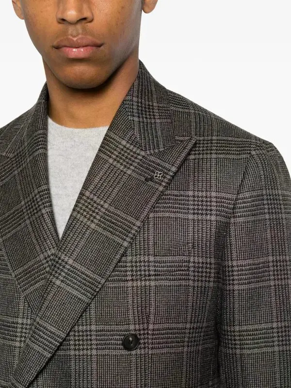 Tagliatore Double-breasted Check Blazer