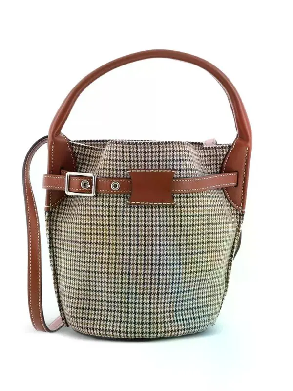 Celine Big Bag Tweed Nano Bucket Bag - Brown