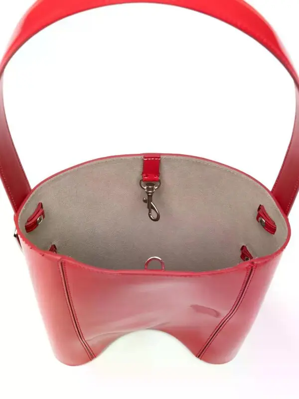 Coperni Logo-detail Leather Bucket Bag