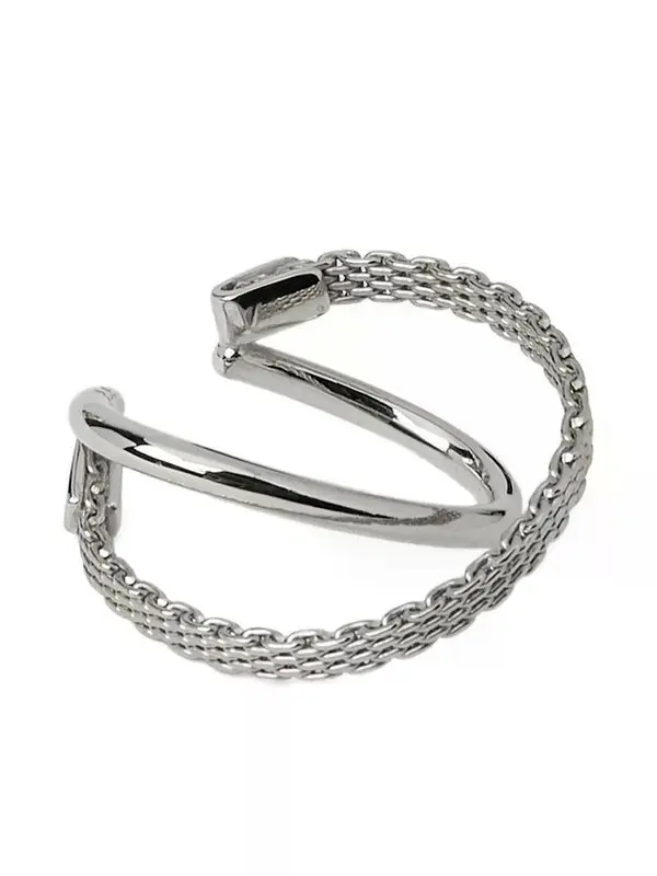 RATHEL & WOLF Edward Double-hoop Earcuff - Silver