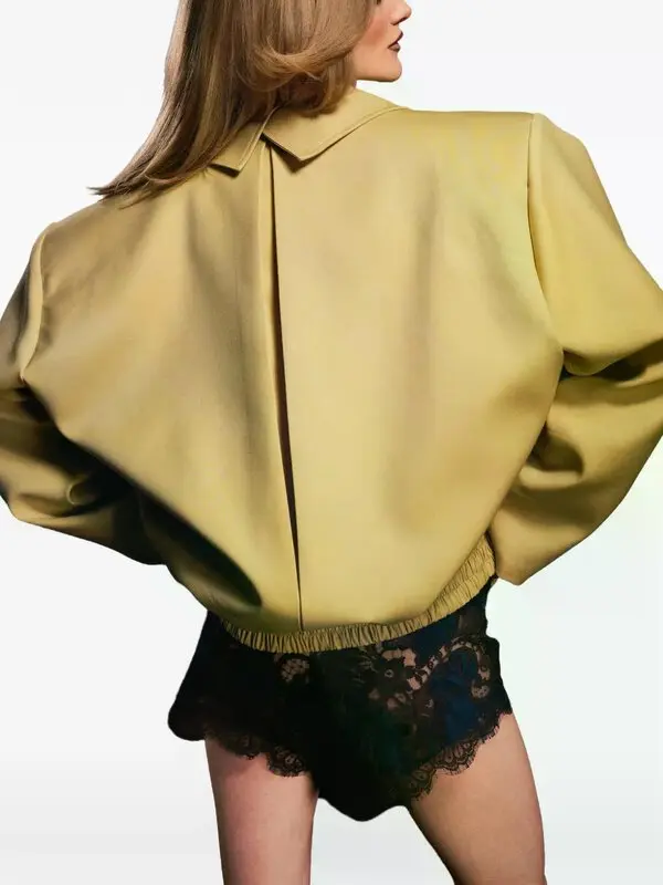 ALMAZ Vanilla Vice Bomber Jacket With Elasticated Hem