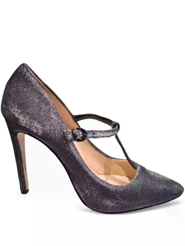 LA ROSE T-bar Pumps - Grey