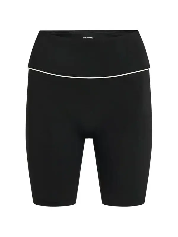 Karl Lagerfeld Contrast Piping Shorts - Black