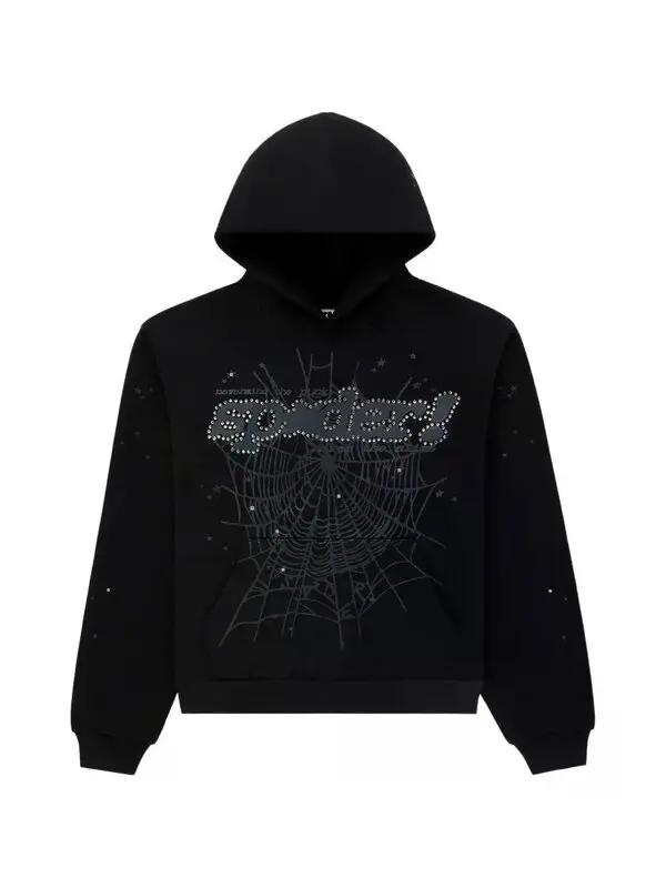 SP5DER Rhinestone Embellished Hoodie