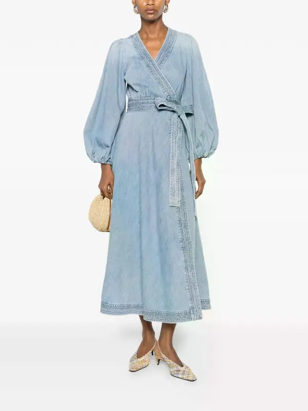 Zimmermann Indra Belted Midi Dress