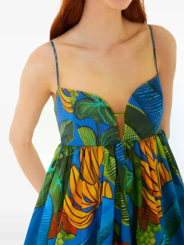 Farm Rio Banana Grapes Mini Dress