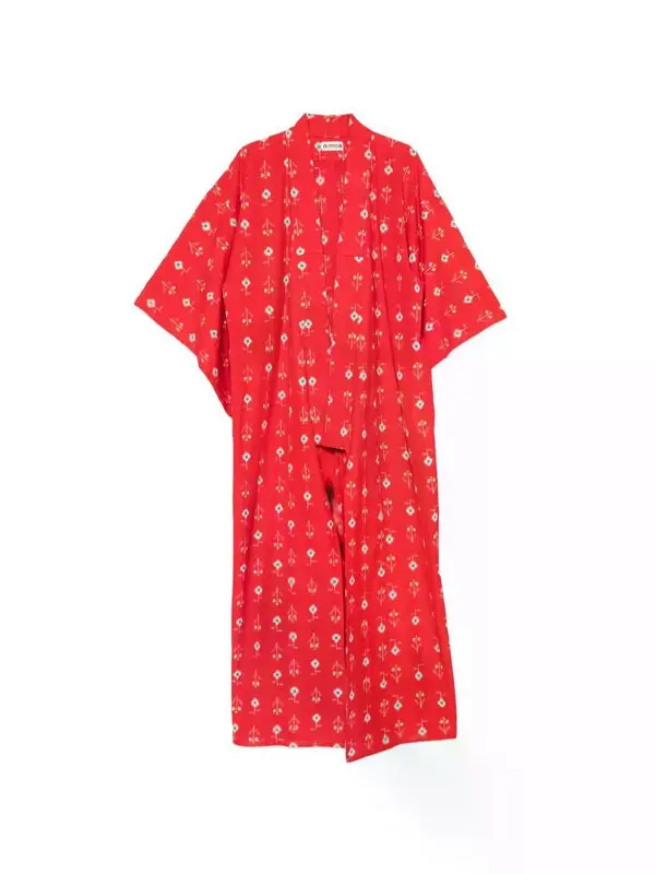 A.N.G.E.L.O. VINTAGE CULT Floral Print Kimono - Red