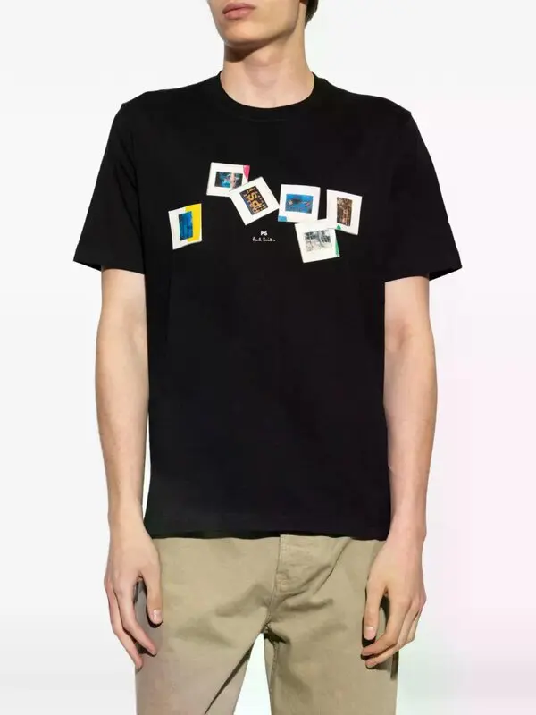 Paul Smith Slides Graphic-print T-shirt - Black