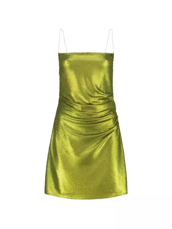 Gauge81 Sequinned Draped Minidress - Green